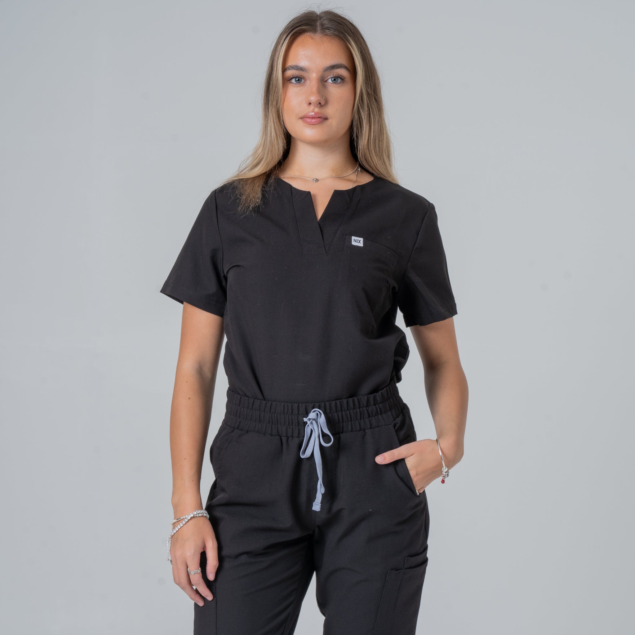 Onyx Scrub Top